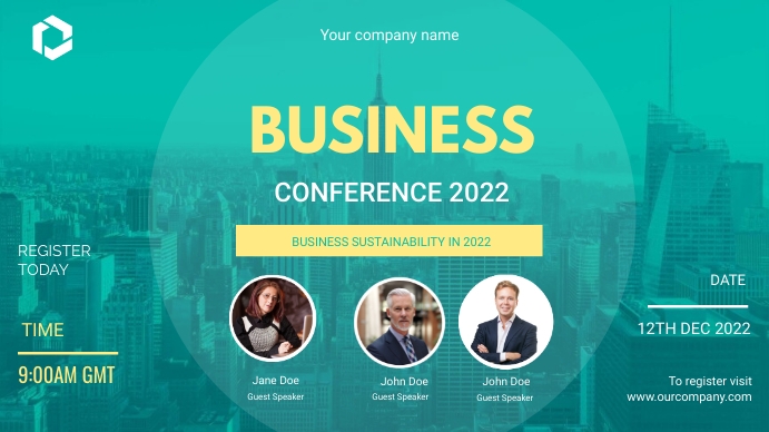 Business conference Template | PosterMyWall