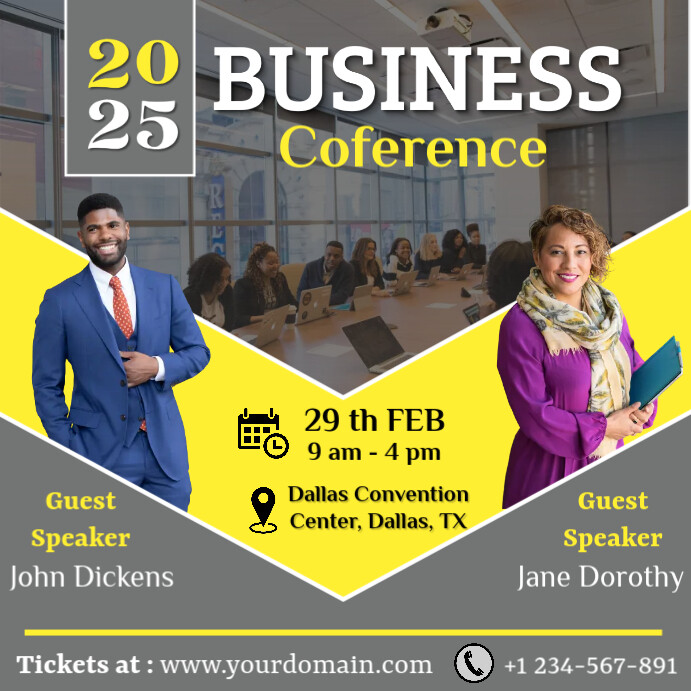 business conference Template | PosterMyWall