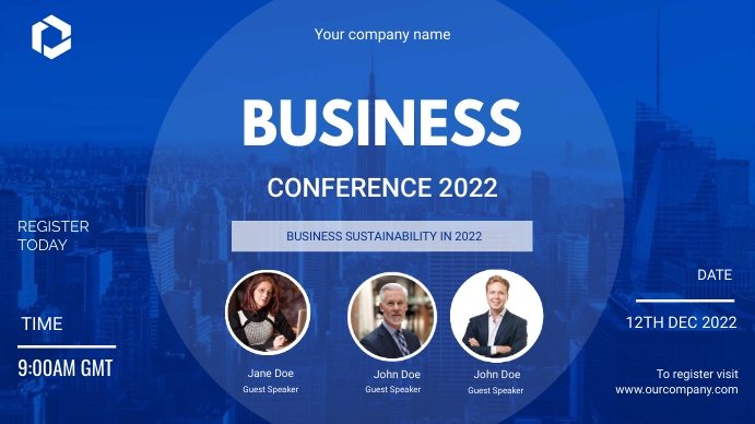 Business conference Template | PosterMyWall