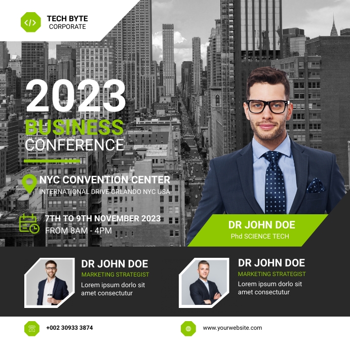 business conference Template | PosterMyWall