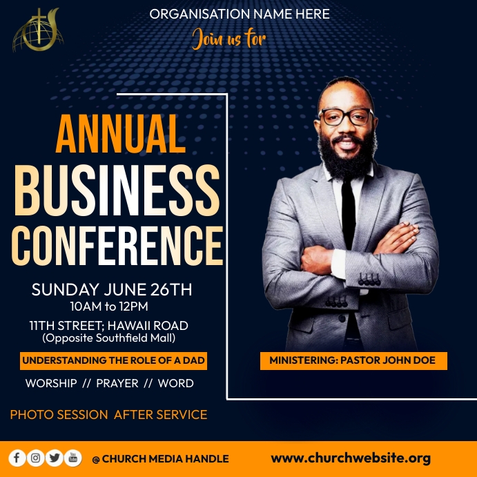 Business Conference Template | PosterMyWall