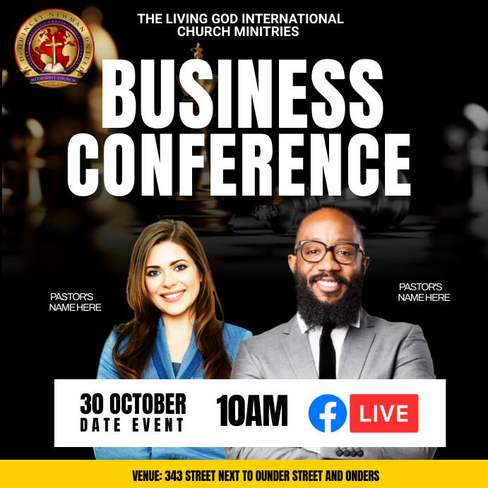 business conference Template | PosterMyWall