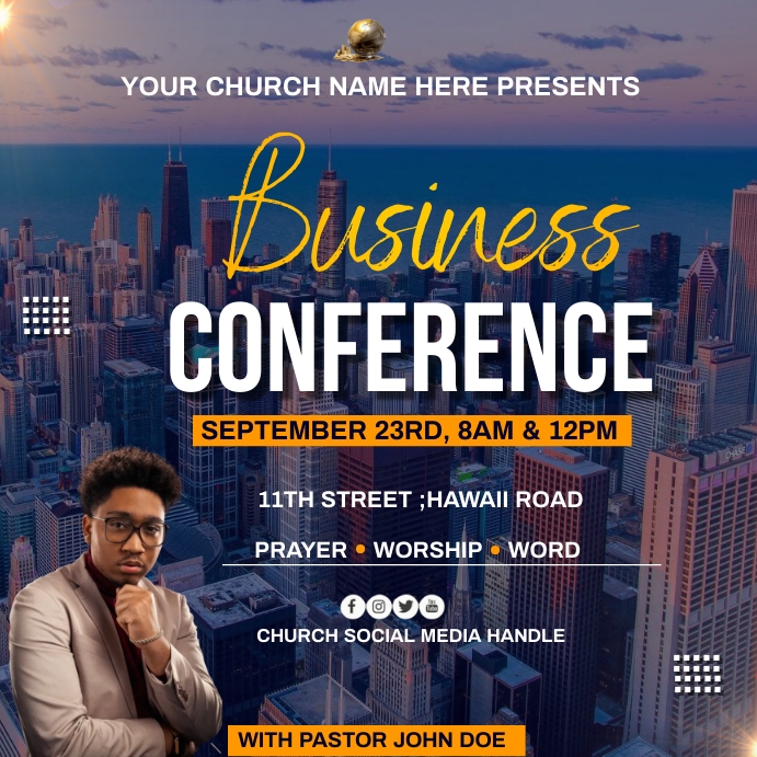 business conference Template | PosterMyWall