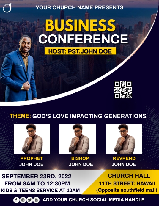 business conference Template | PosterMyWall