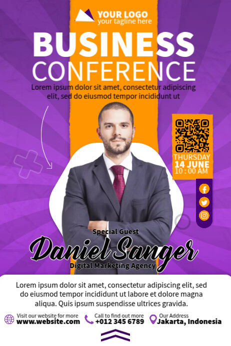 Business Conference Template | PosterMyWall