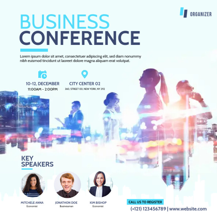 Business Conference Template | PosterMyWall