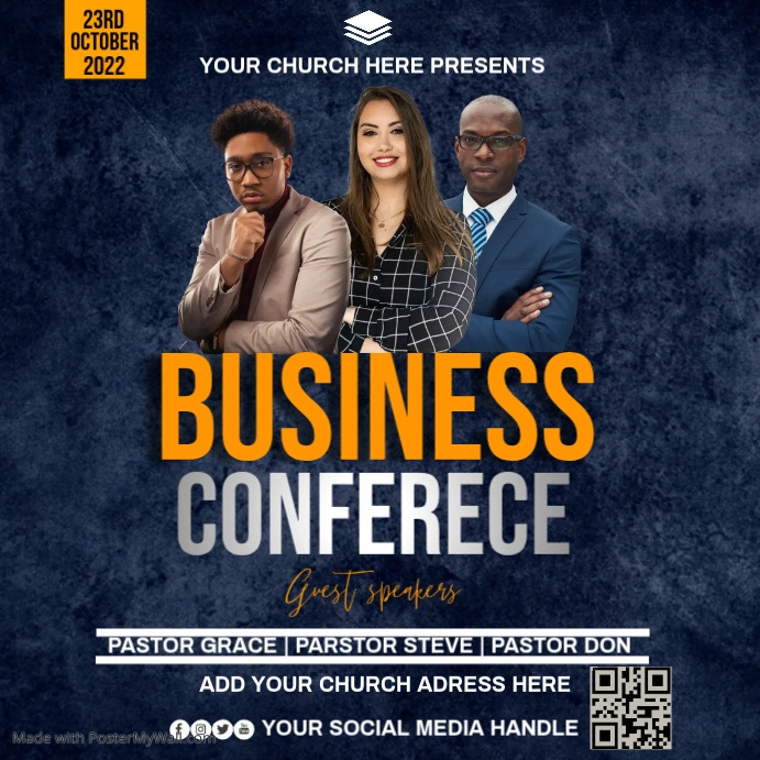 business conference Template | PosterMyWall