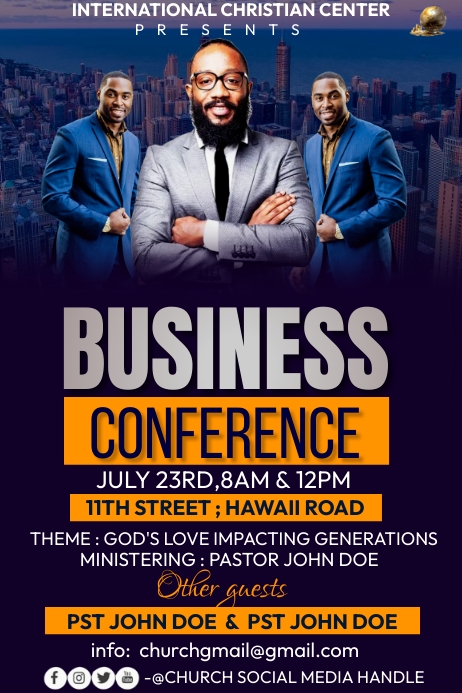 business conference Template | PosterMyWall