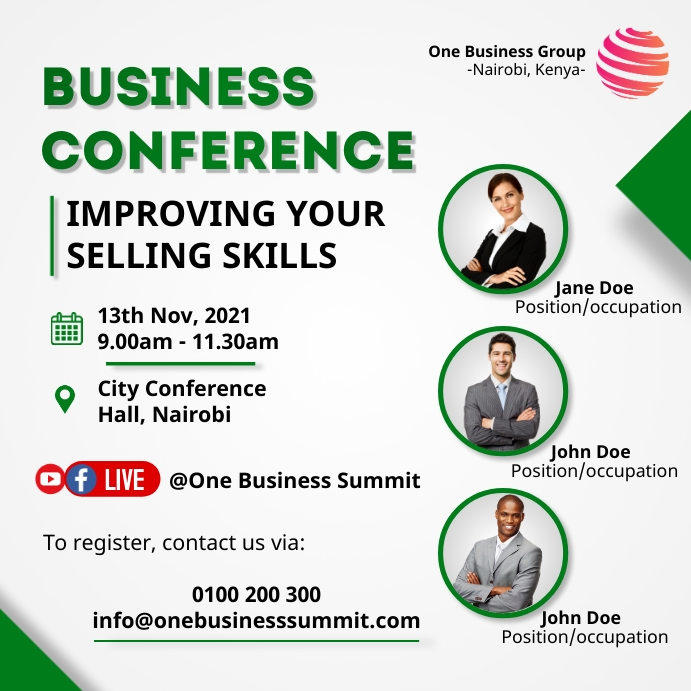 Business conference Template | PosterMyWall