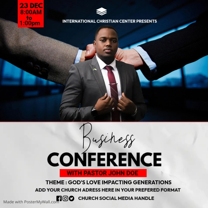 business conference Template | PosterMyWall