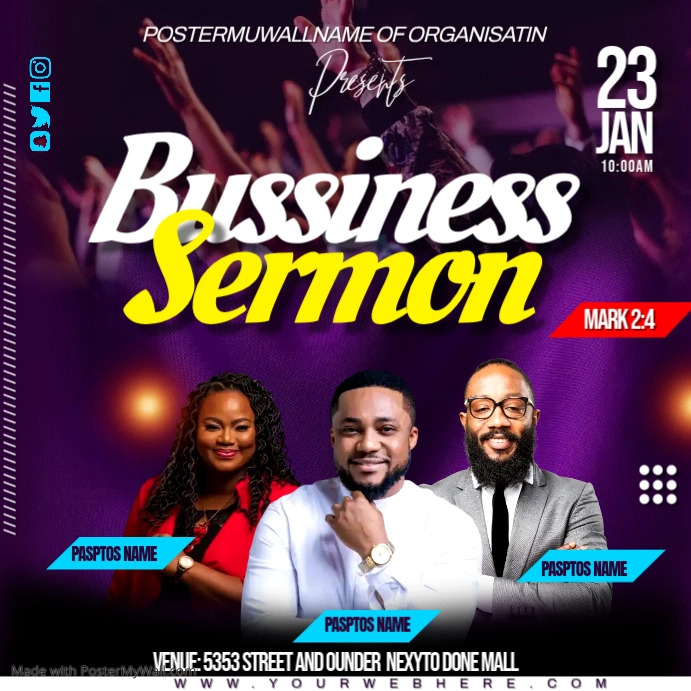 business conference Template | PosterMyWall