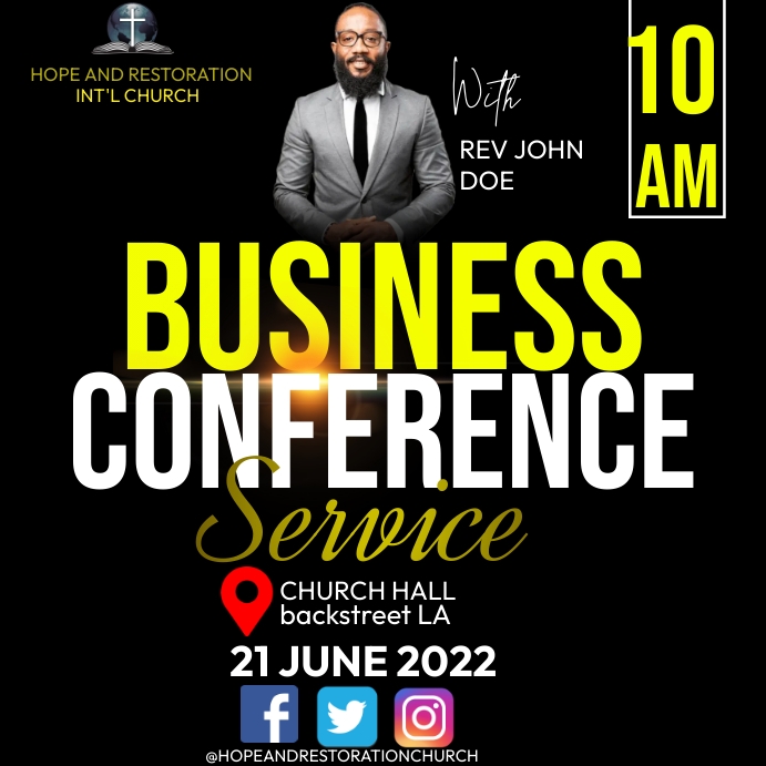 business conference Template | PosterMyWall