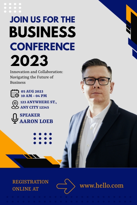 Business Conference Template | PosterMyWall