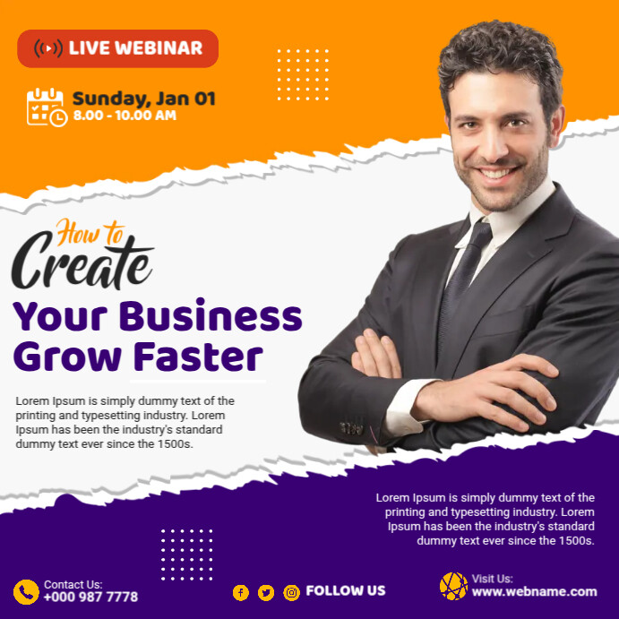 Business Conference Template | PosterMyWall