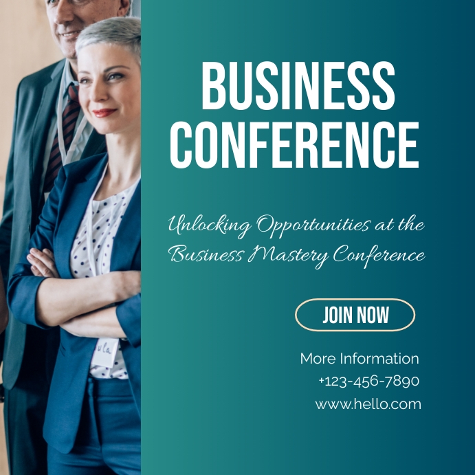 Business Conference Template | PosterMyWall