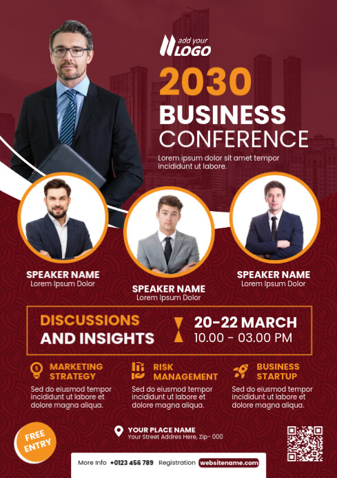Business Conference Template | PosterMyWall