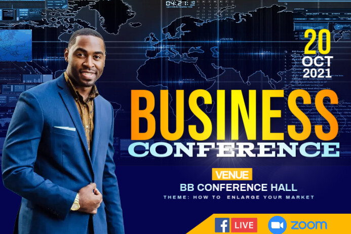 Business conference Template | PosterMyWall