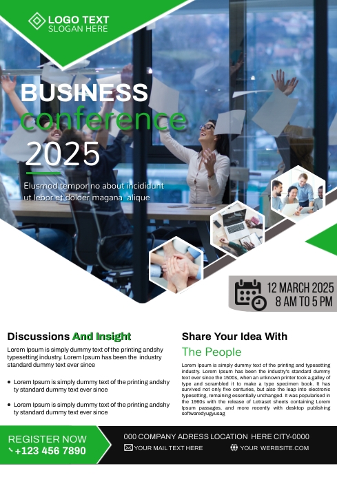 Business conference Template | PosterMyWall