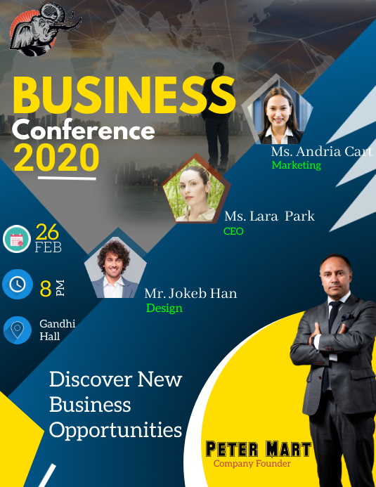 Business conference Template | PosterMyWall