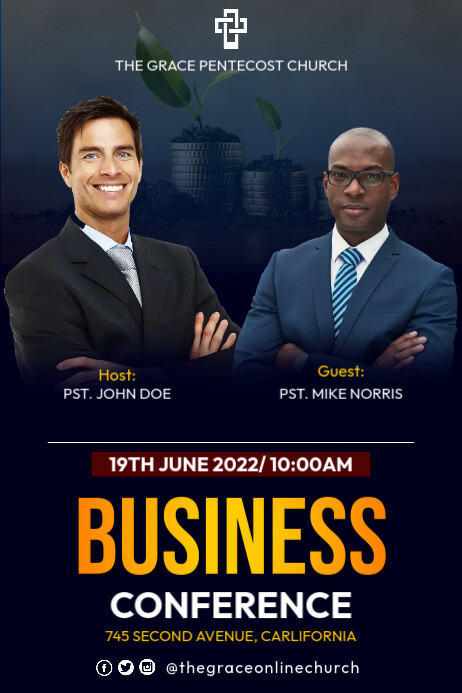 Business conference Template | PosterMyWall