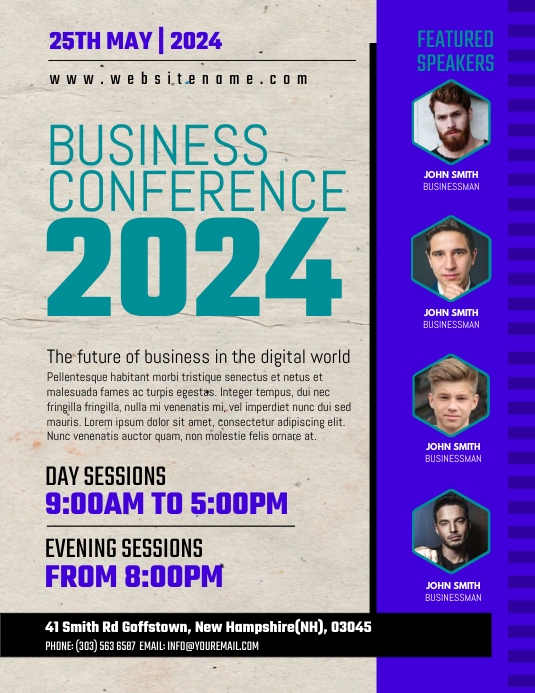 Business Conference Flyer Template | PosterMyWall