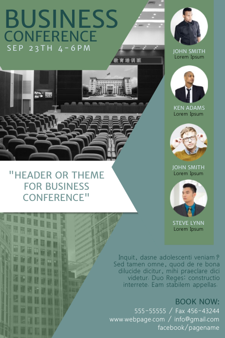 Business Conference Flyer Template | PosterMyWall