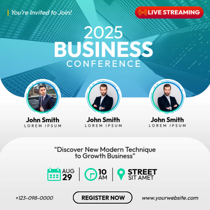 Business Conference Instagram Template | PosterMyWall