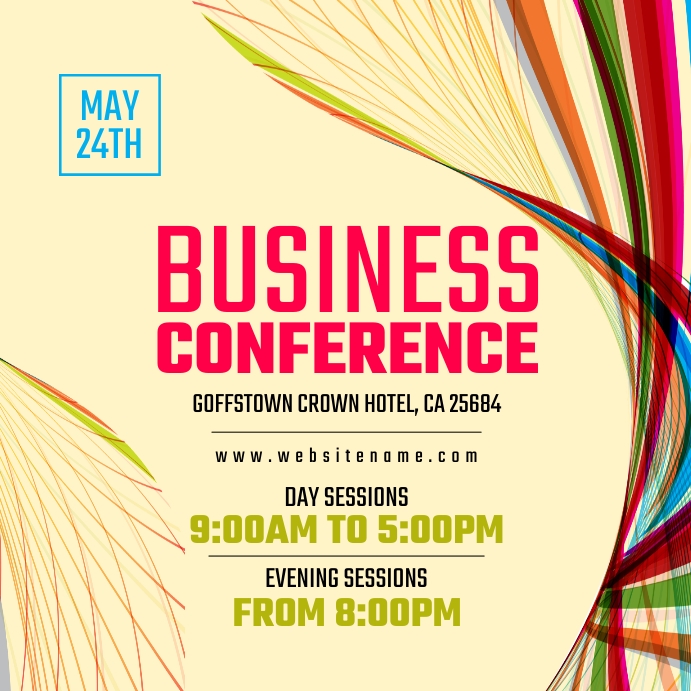 Business Conference Instagram Post Template | PosterMyWall