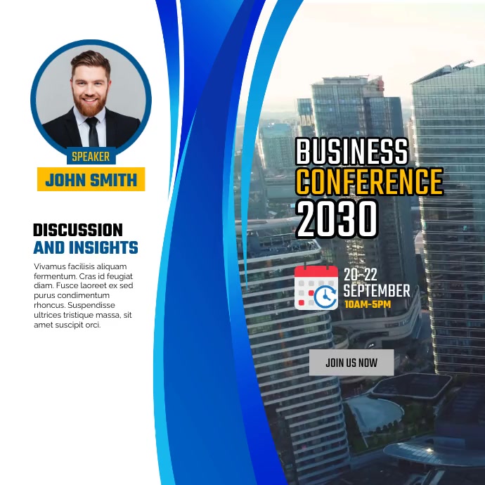 Plantilla de Business Conference Instagram Post | PosterMyWall