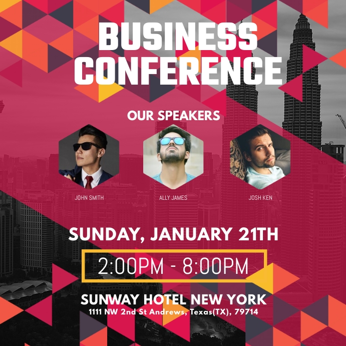 Business Conference Instagram Post Template | PosterMyWall