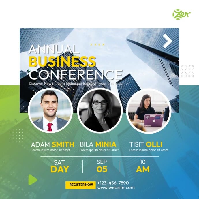 Business Conference Instagram Post Templat | PosterMyWall