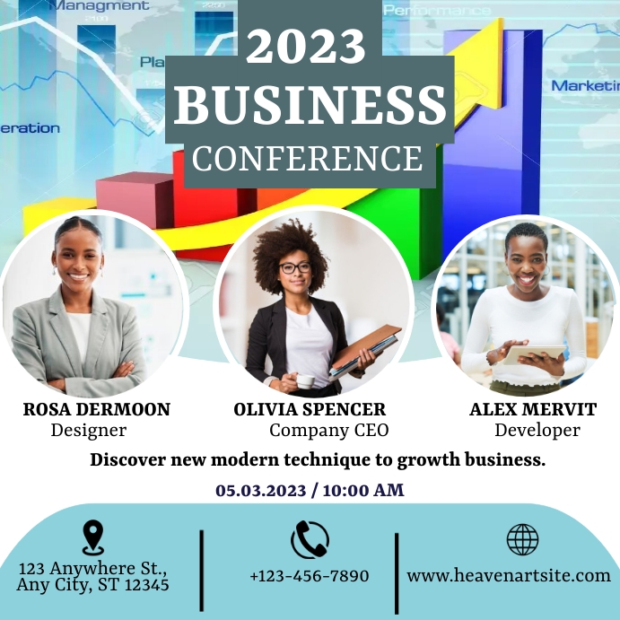 business conference instagram post Template | PosterMyWall