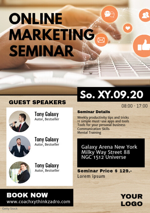 Business Conference Network Event Business Ad Template | PosterMyWall