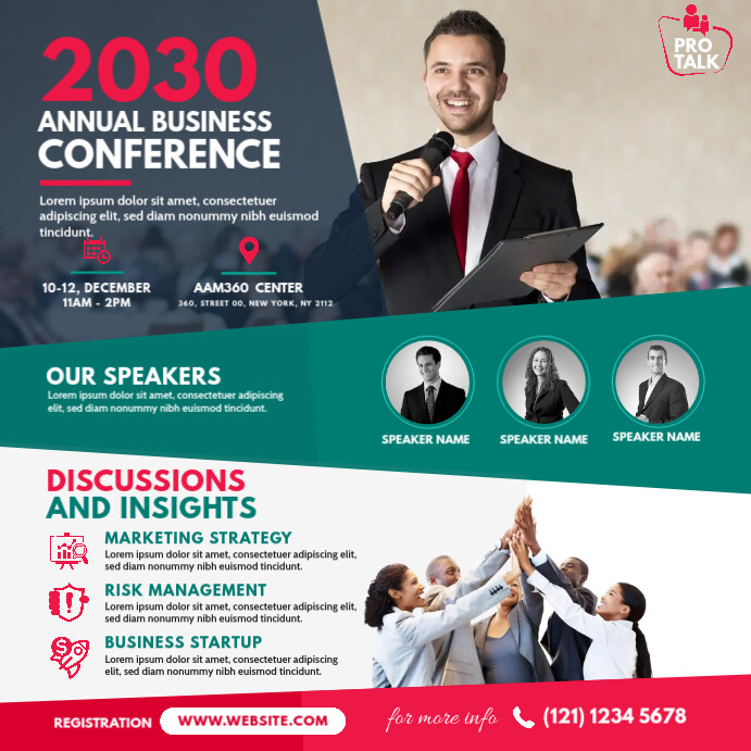 Business Conference Post Template | PosterMyWall