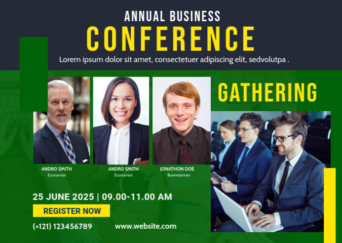 Business Conference Postcard Template | PosterMyWall