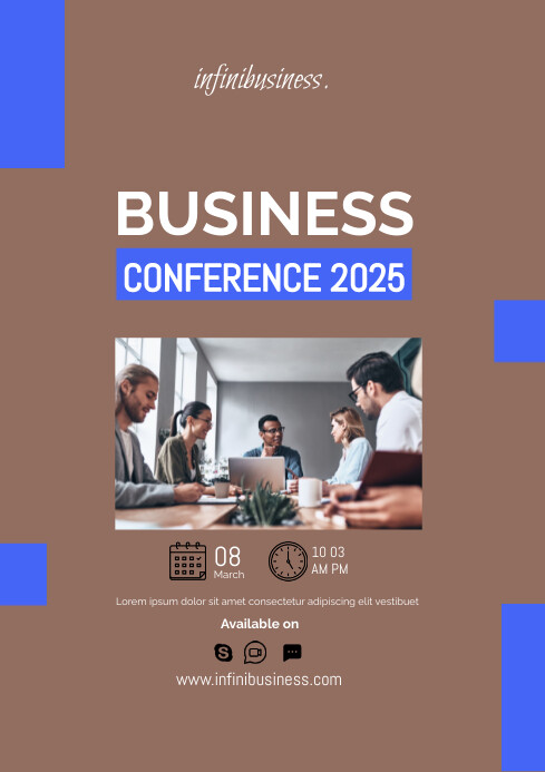 BUSINESS CONFERENCE poster & flyer Template | PosterMyWall