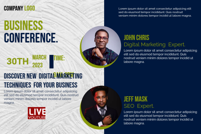 BUSINESS CONFERENCE POSTER/BANNER Template | PosterMyWall