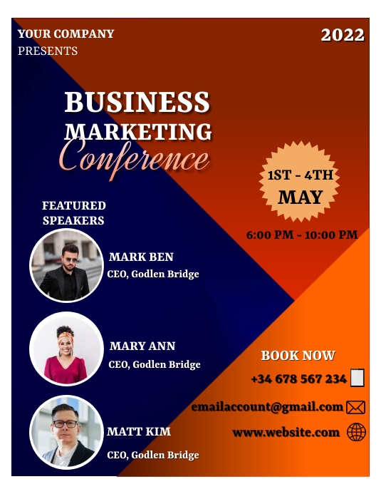 Copy of business conference poster | PosterMyWall