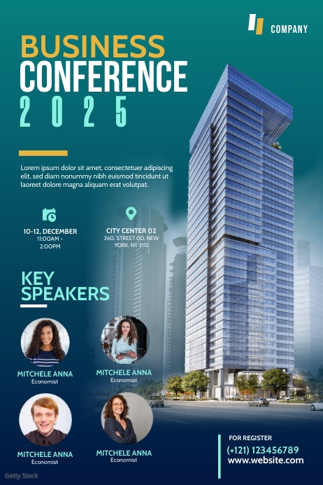 Copy of Business Conference Poster | PosterMyWall