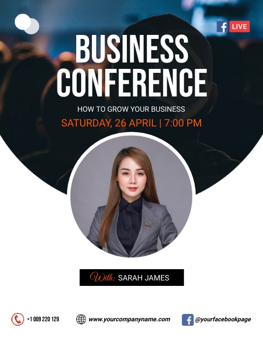 BUSINESS CONFERENCE POSTER Template | PosterMyWall