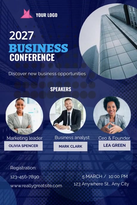 Business Conference Poster Template | PosterMyWall