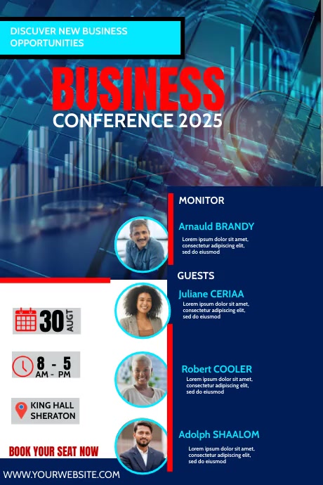 business conference poster Template | PosterMyWall