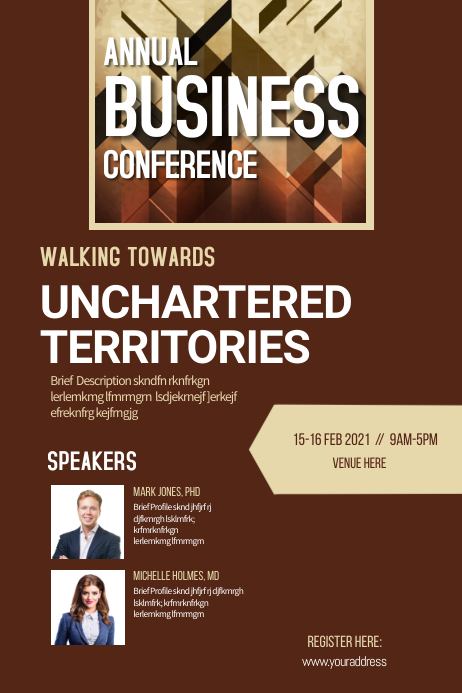 Business Conference Poster Template | PosterMyWall