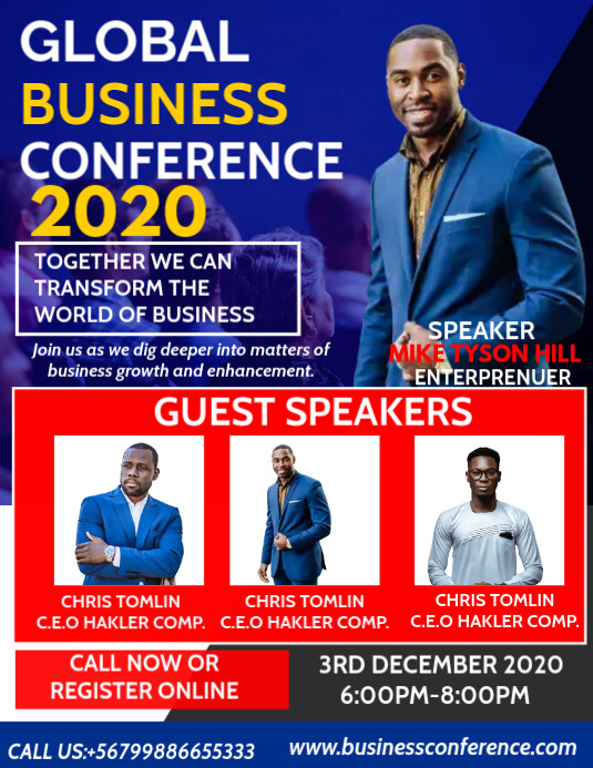 business conference template | PosterMyWall