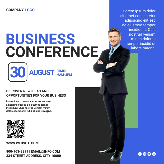 Business conference template | PosterMyWall