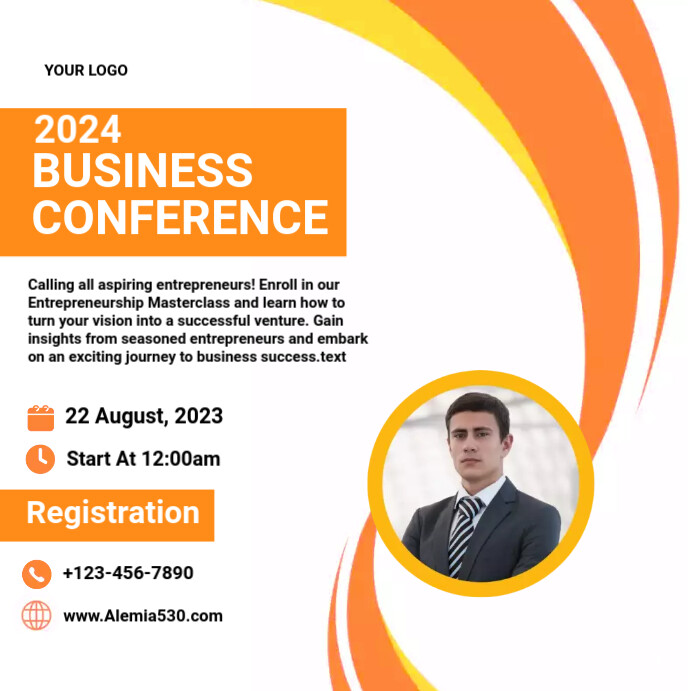 Plantilla de business conference template | PosterMyWall