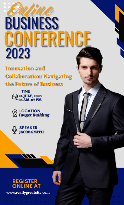 Business Conference Template | PosterMyWall