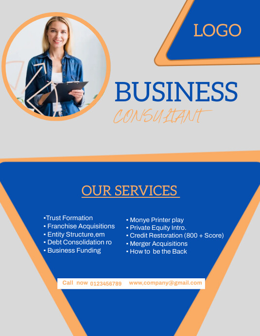 Business Consultant ad flyer Template | PosterMyWall