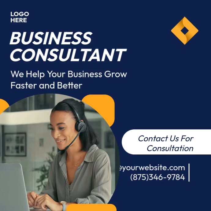 Business Consultant Ads Template | PosterMyWall