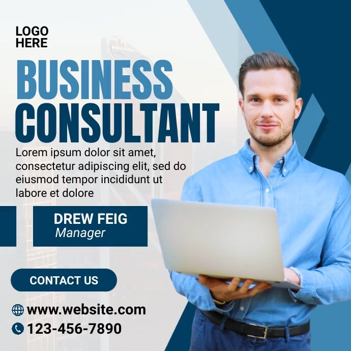 Plantilla de Business Consultant Ads | PosterMyWall